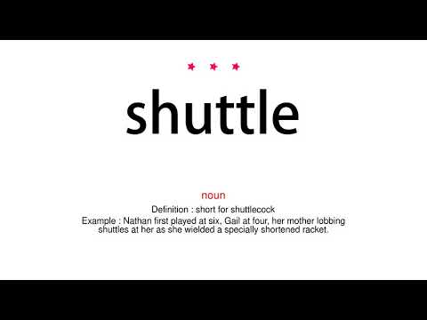 How to pronounce shuttle - Vocab Today