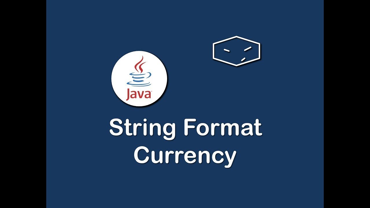 string format currency in java