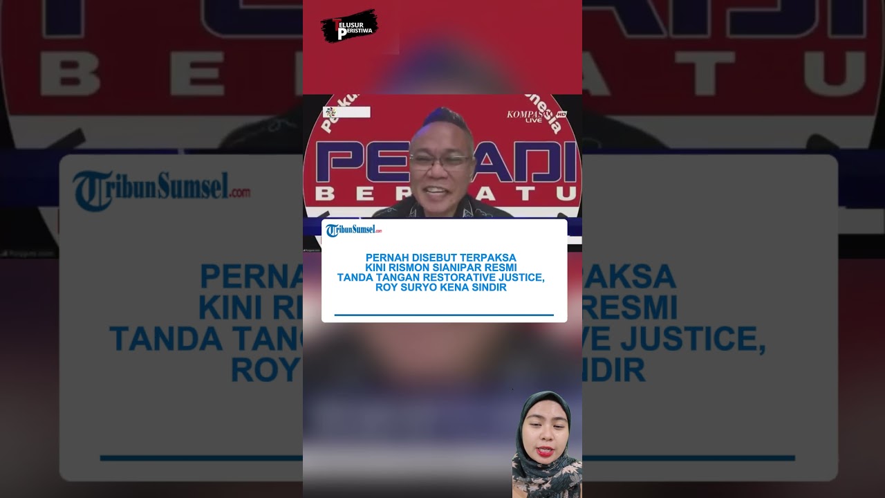 Once Called Forced, Rismon Sianipar Officially Signs Restorative Justice, Roy Suryo Criticized