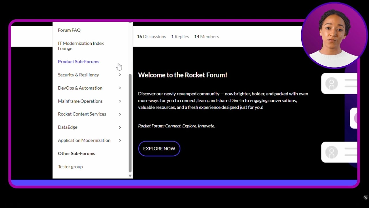 Rocket Forum 2.0: Walkthrough