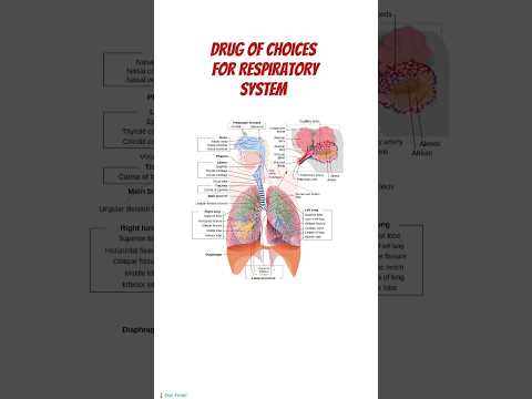 Drug of choices for Respiratory system #asthma #respiration #pharmacology #medical #treatment #copd