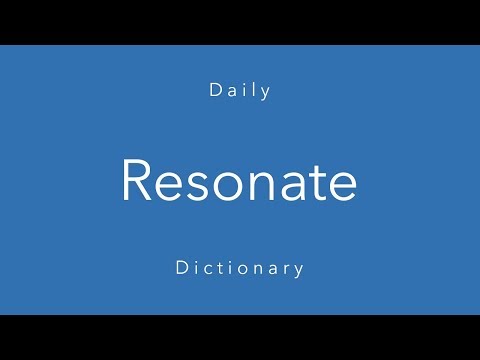 Resonate (Daily Dictionary)