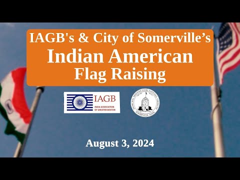 Indian Flag Raising at Somerville City Hall 2024