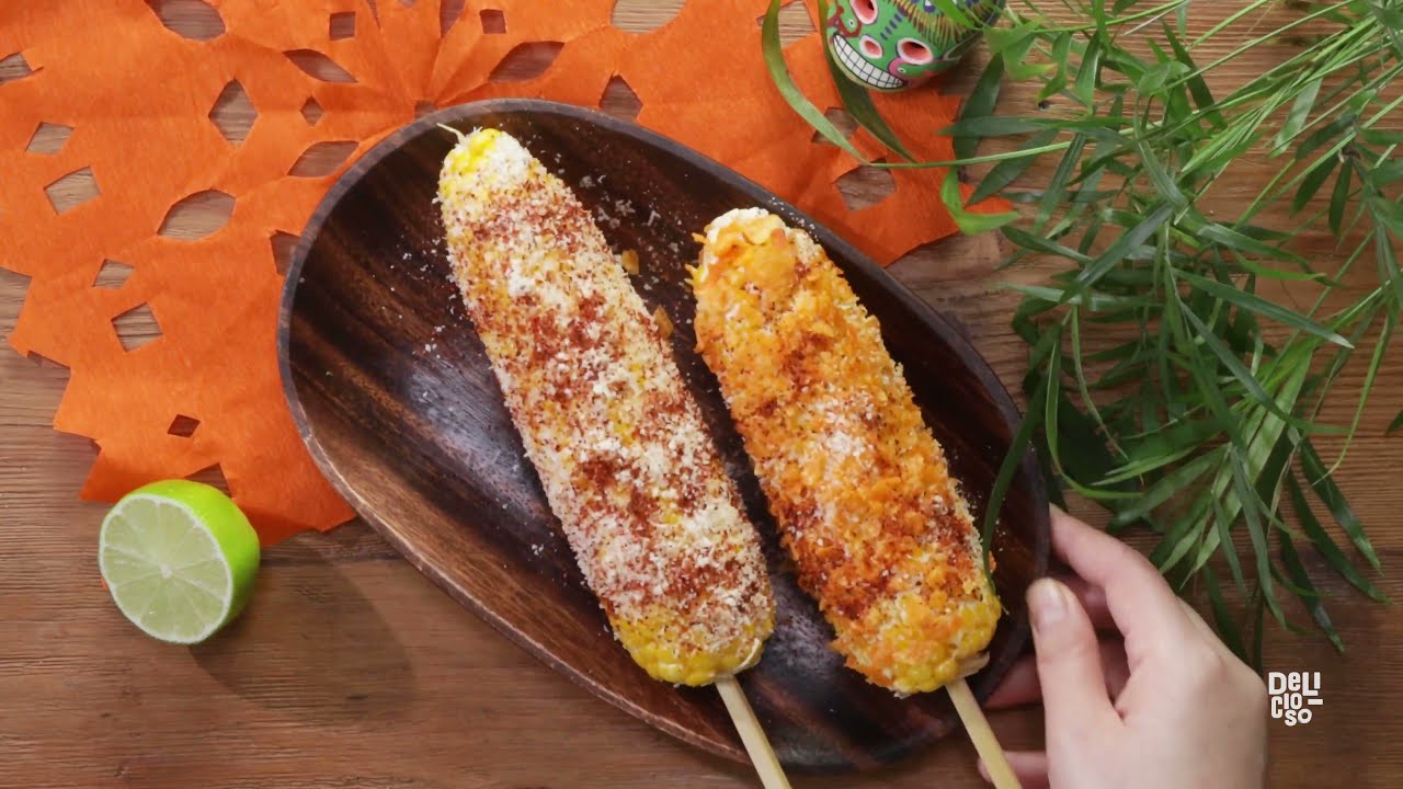 Elote en palo | Delicioso