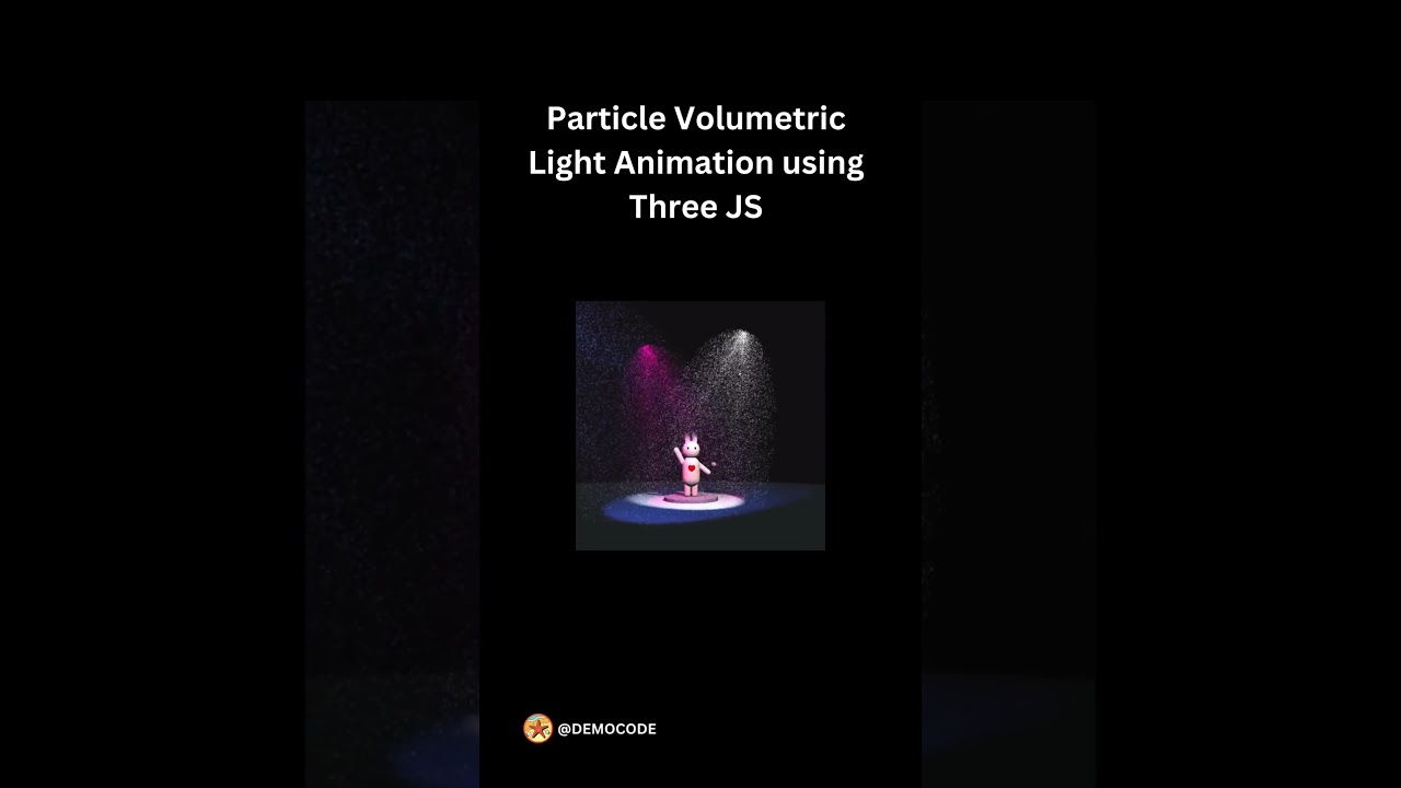Particle Volumetric Light Animation using Three JS || #animation #css #threejs #coding #developer