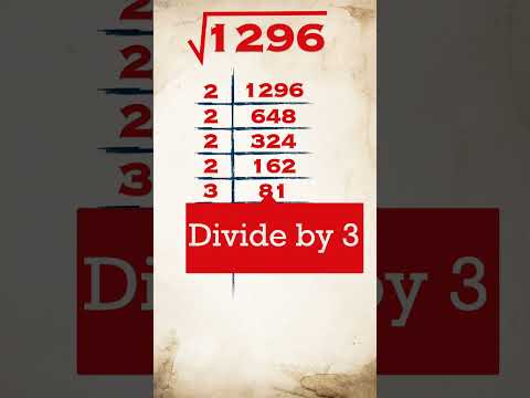 Square Root of 1296 | 1296 ka vargmul | #shorts #viral #funny #trending #squareroot