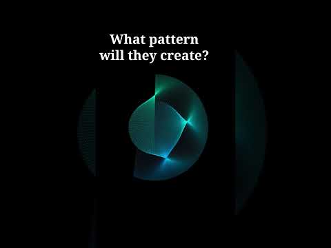 1500 Lines! Create Artwork With Math | Desmos Art | String Art #shorts