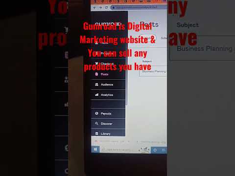 Gumroad it's Digital Marketing website to sell :gumroad