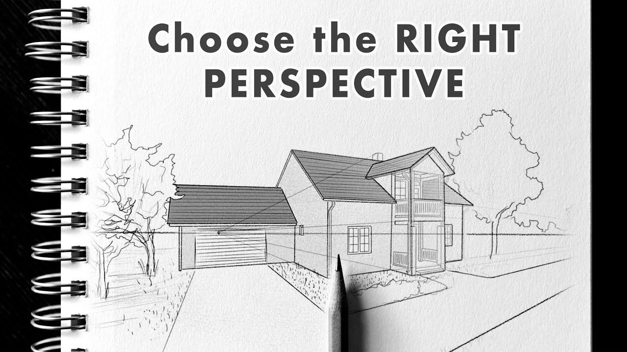 One-point, Two-point or Three-point PERSPECTIVE DRAWING? + FREE file!