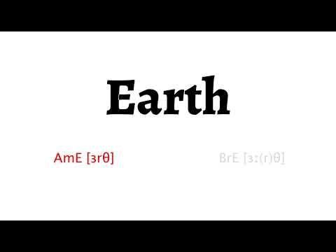 How to Pronounce earth in American English and British English