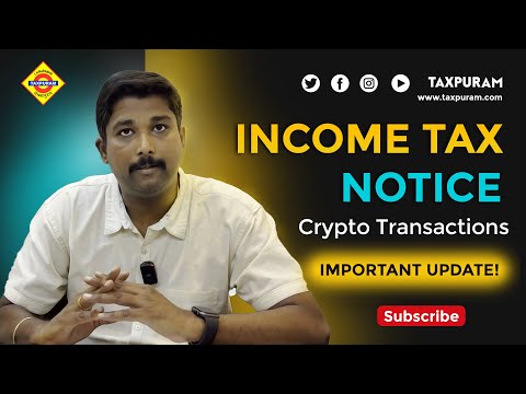 Income Tax Department Begins Issuing Notices for Crypto Transactions | Important Update! #taxpuram