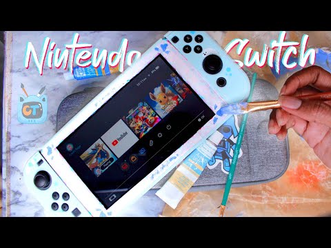 Customizing my Nintendo Switch - Painting Border white + Geekshare case Unboxing