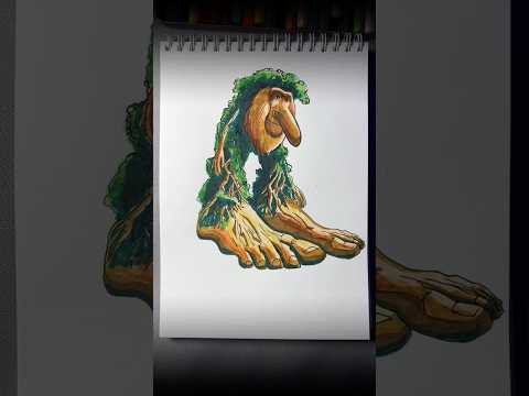 Brainrot Brr Brr Patapim drawing with AR Drawing - Draw Sketch,Paint. Try for free! Link in BIO.