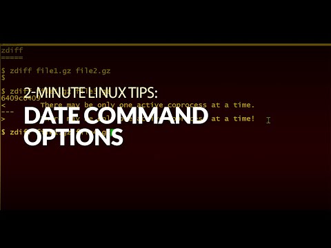 How to use date command options