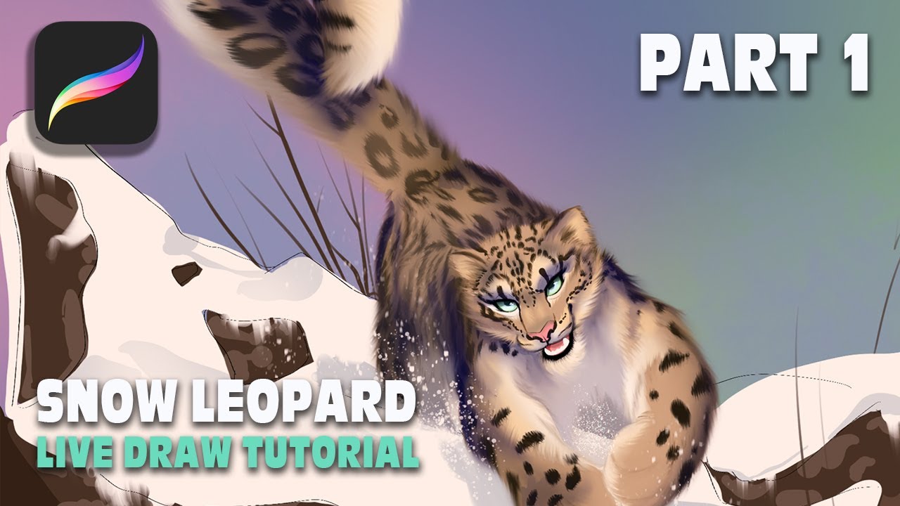 Procreate Tutorial: Snow Leopard PART 1