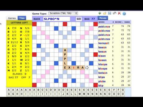 Scrabble Cheat at Wordplays