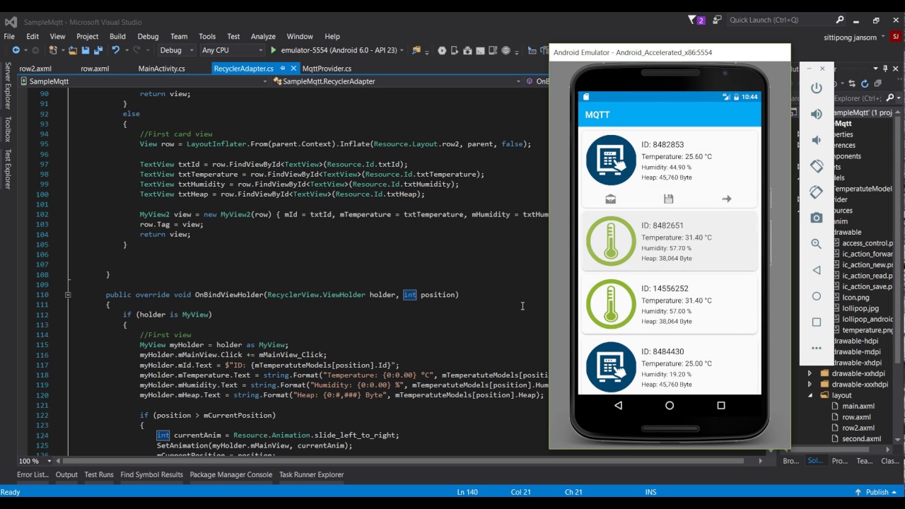 Xamarin android cardview animation