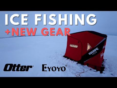 Ice Fishing + New Gear I Otter I Eyoyo
