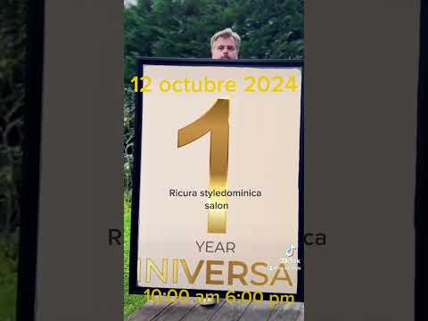 1 aniversario de ricura style Dominican salon sera 12 0ctubre 2024 de 10:00 am 6:00 pm