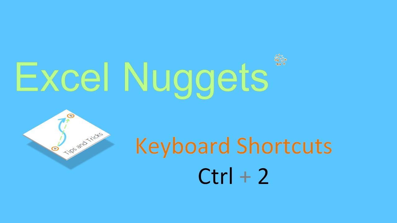 Excel 2010 Shortcut - Formatting Text as Bold: Ctrl + 2