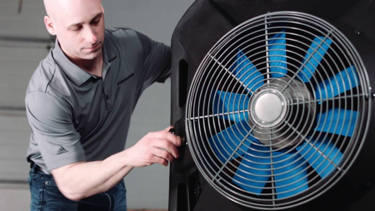 Setting up Portacool evaporative coolers