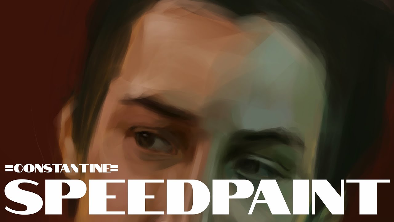 Speedpaint portrait John Constantine (Keanu Reeves)