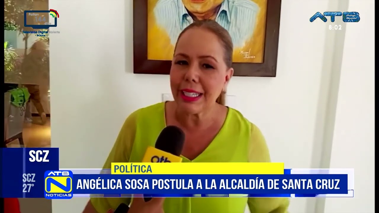 Angélica Sosa confirma su postulación a la Alcaldía de Santa Cruz - ATB ...