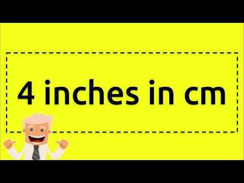 4 inches in cm