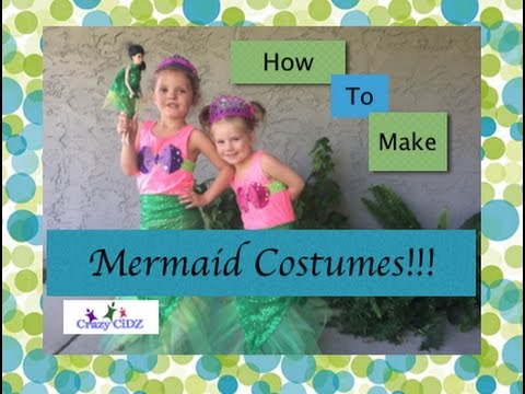 How to Make a No-sew Mermaid Costume for kids