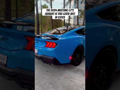 2024 Mustang GT pops with just stock exhausts #mustangs #musclecar #exhaust #2024mustang