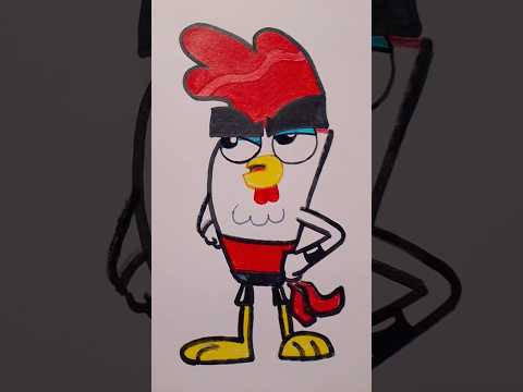 chuck chicken//The mr mini artist//#art #drawing