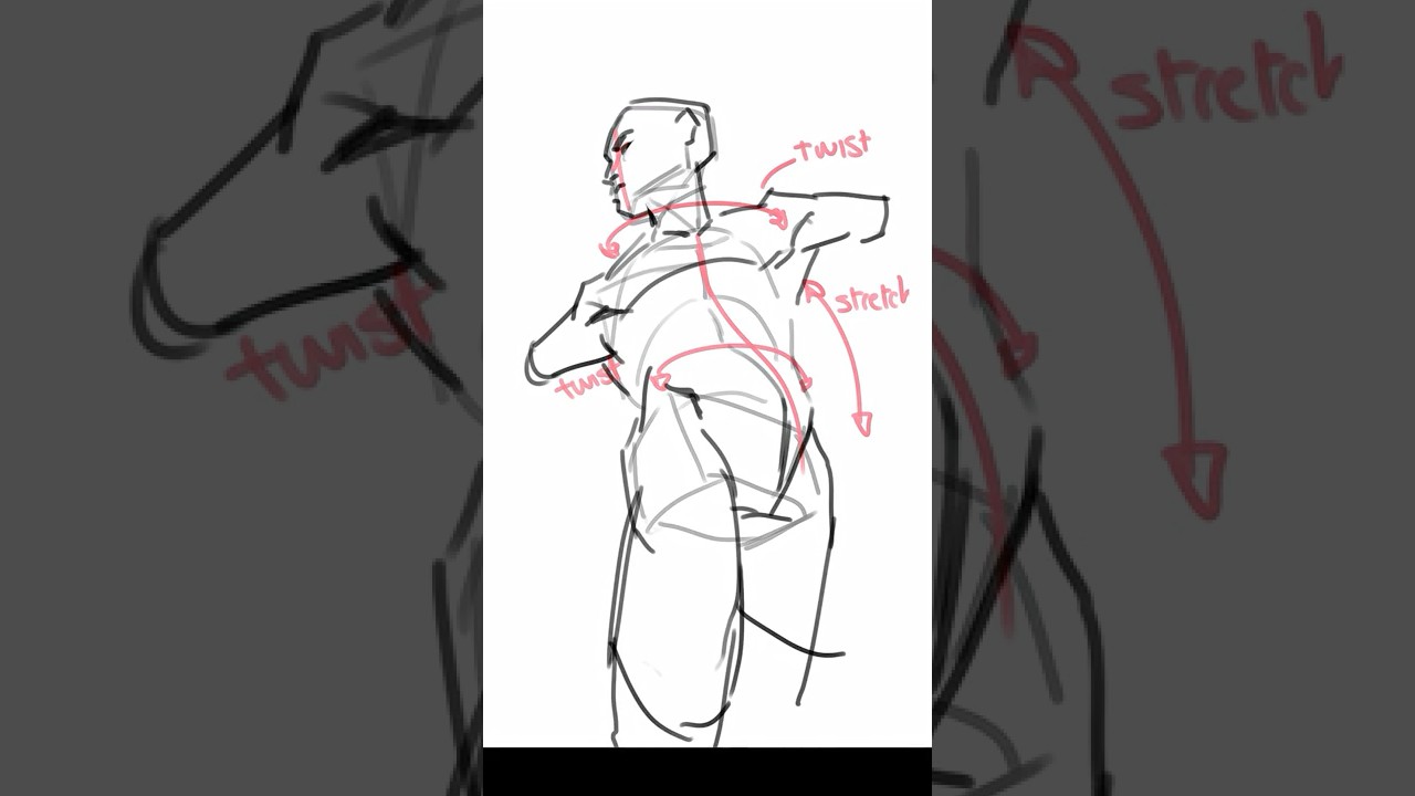 How to Draw Dynamic Poses #art #arttutorial #digitalart