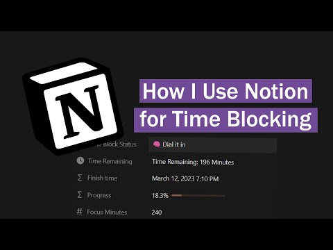 How I Use Notion for "Time Blocking"