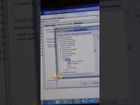 How to Enable Hindi Mangal font Inscript Keyboard Windows 7