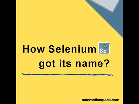 Selenium is a suite of tools | How Selenium got its name