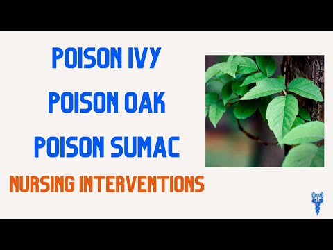 POISON IVY NURSING ACTIONS, Poison Oak, Poison Sumac