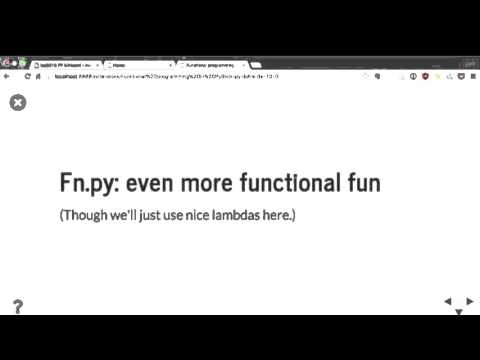 Functional programming in Python with Toolz and fn.py