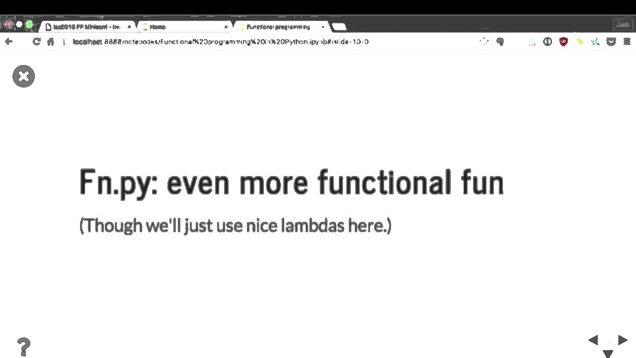 Functional programming in Python with Toolz and fn.py