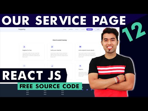 Learn Complete Our Services Page in Just 30Sec | React Firebase JS Website Tutorial In Hindi 12 ...