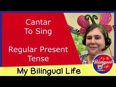 Spanish Verb Cantar To Sing Present Tense Conjugation