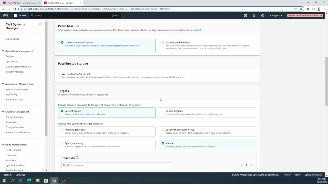 Automating patching with AWS Systems Manager Patch Manager