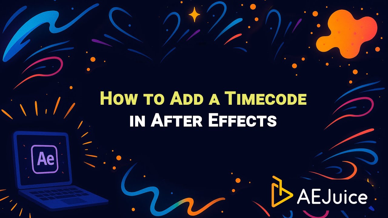 How to Add a Timecode in After Effects – AEJuice Tutorials