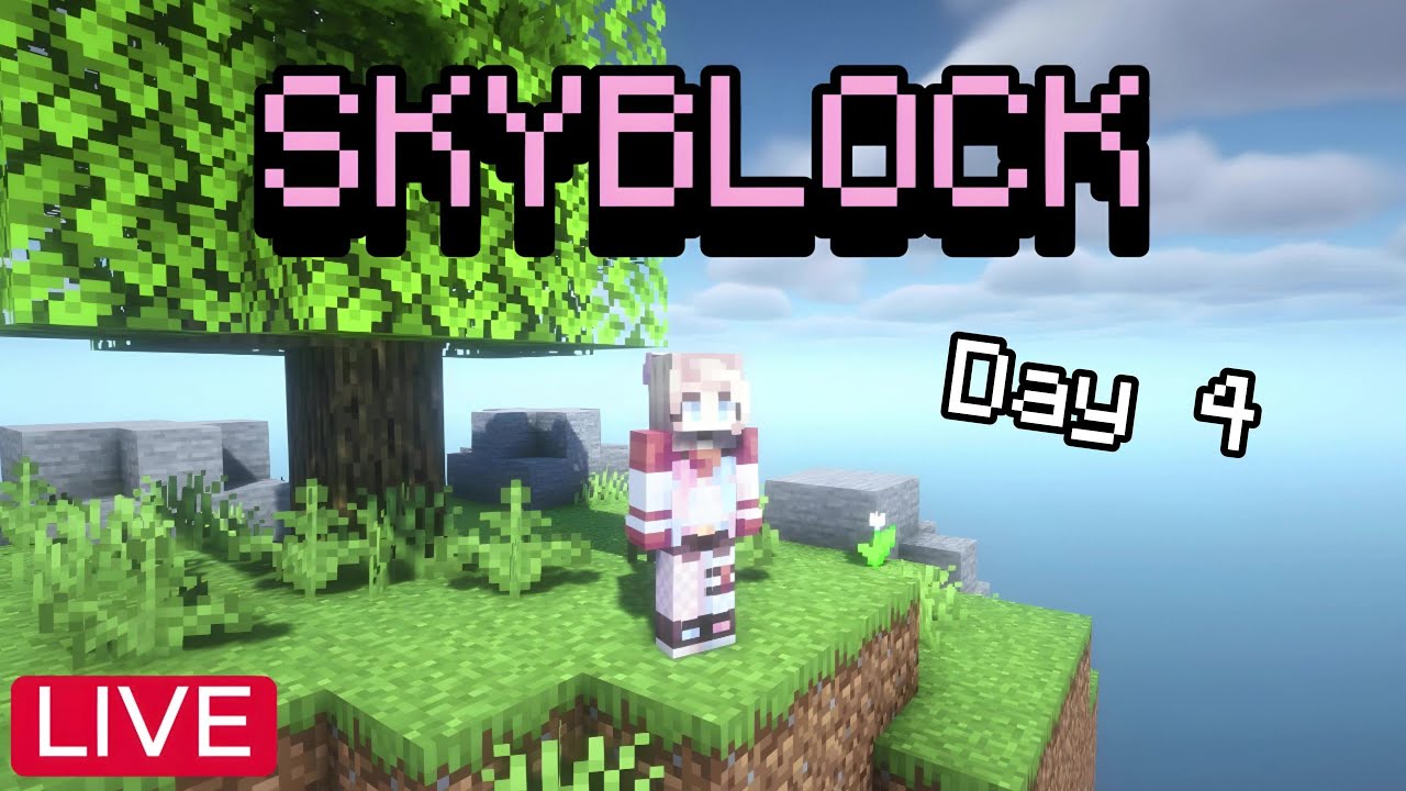 Playing Skyblock On Hypixel | Day 4