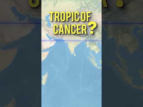Countries on the Tropic of Cancer ???? Explained Simply!
