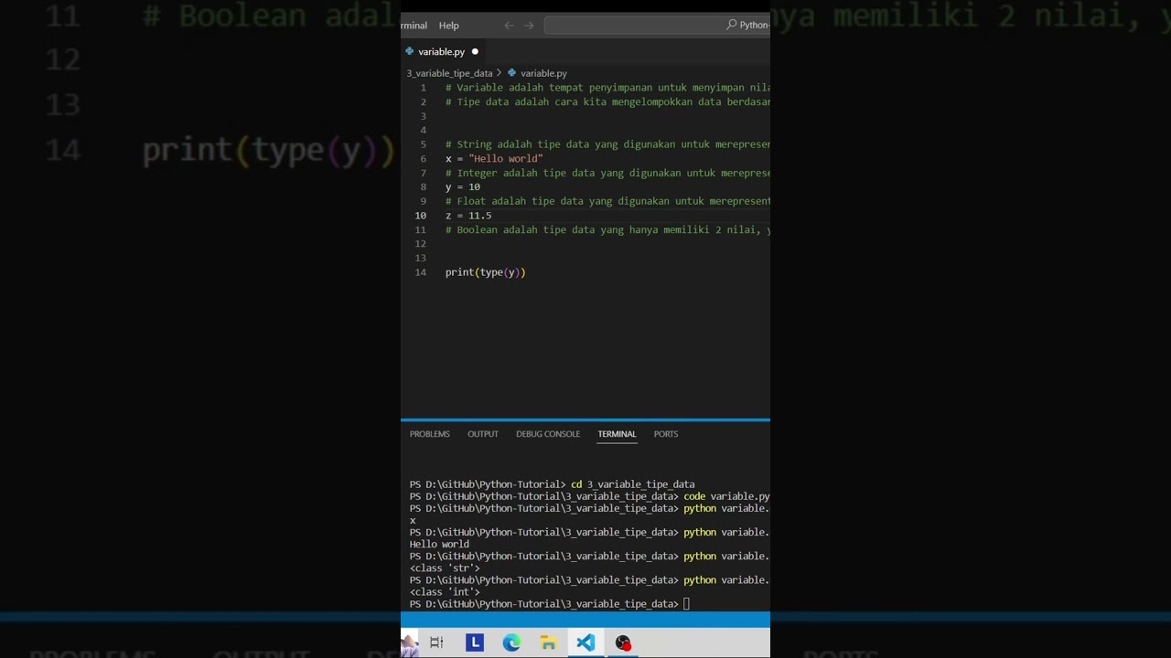 Apa Itu Tipe Data Float? #python #coding #programming