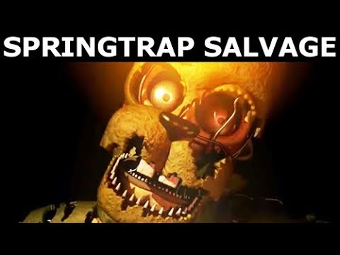FNAF 6 - Springtrap Animatronic Salvage (Freddy Fazbear's Pizzeria Simulator) (No Commentary)