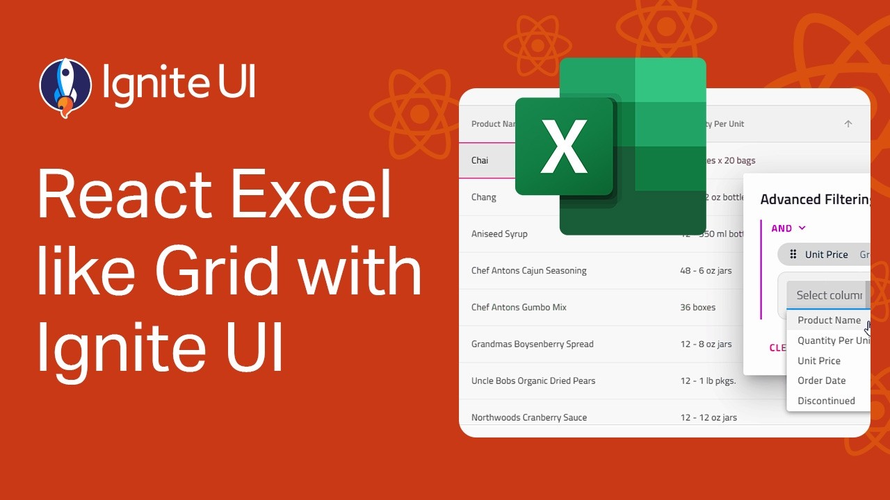 How to Build a React Excel like Grid with Ignite UI