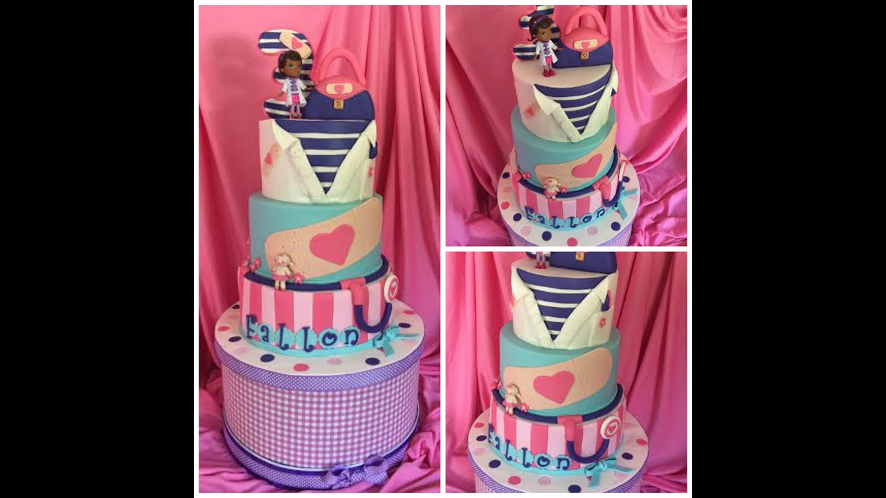 Making A Doc McStuffins Cake!