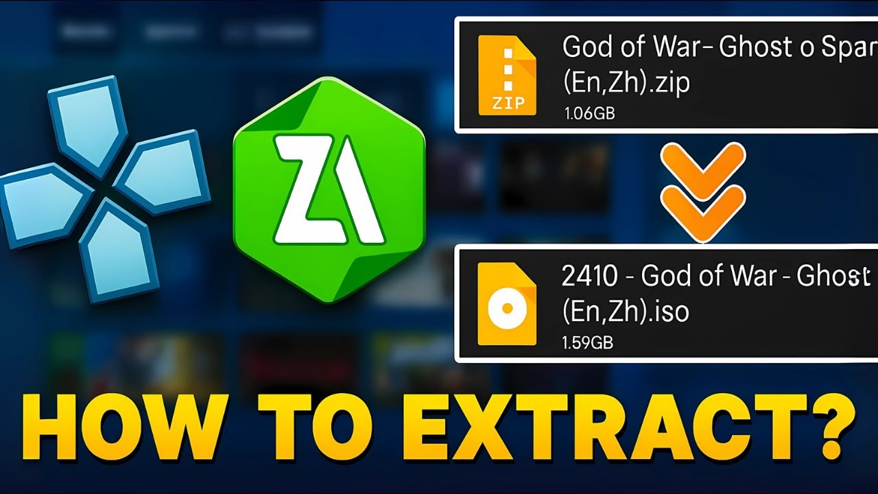 🔥How To Extract PPSSPP Games On Android using Z Archiver | How To Unzip Ppsspp Games