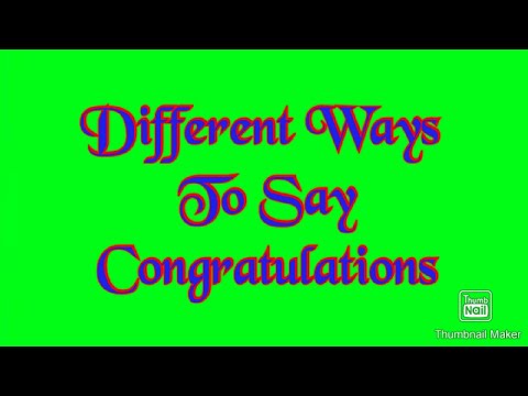 How To Say Congratulations/Different Ways/Learn Spoken English Through Tamil/Aangilathil Pesa/Great